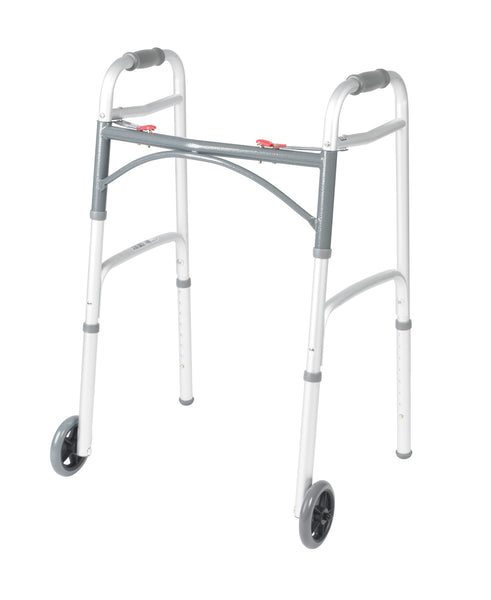 PreserveTech Deluxe Two Button Folding Walker with 5" Wheels – RIO ...